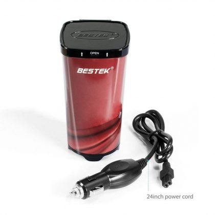 Bestek 200W Car Cup Power Inverter With 4.5A Dual Usb Charging Ports ...
