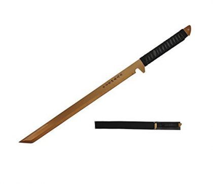 HE 27" Gold Ninja Sword Stainless Steel With Sheath - Swiftsly