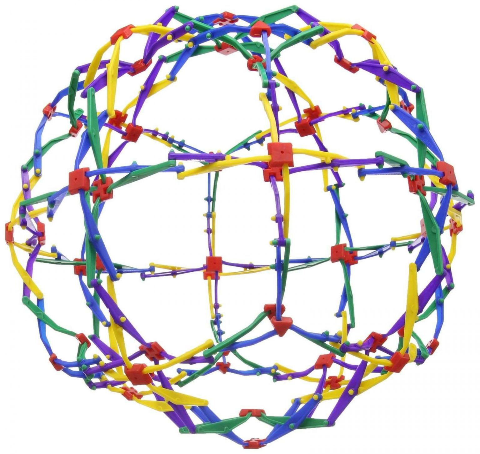 Hoberman Expanding Mini Sphere Toy Rainbow Colors - Swiftsly