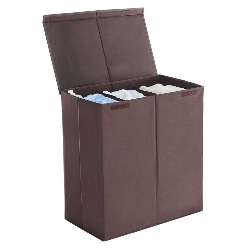 Storagemaniac Heavy-Duty Folding 3-Compartment Clothes Laundry Hamper ...