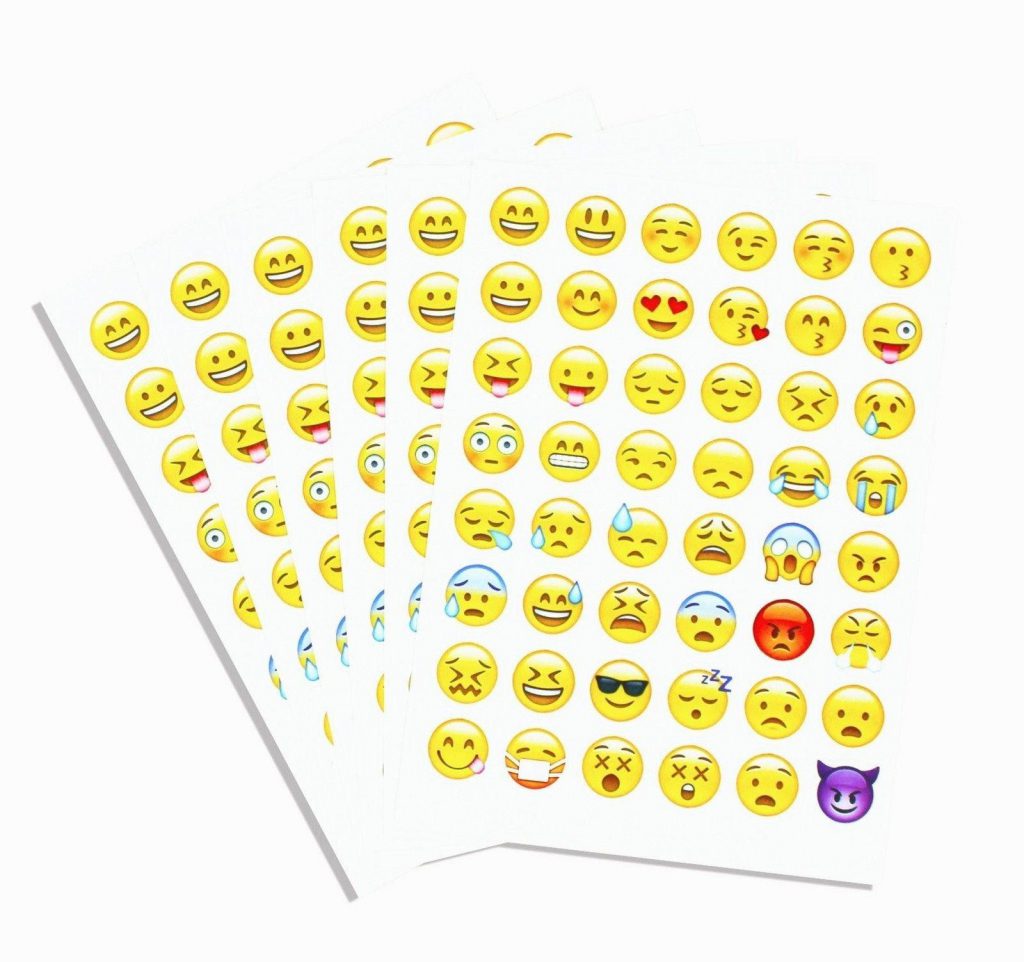 Emoji Stickers 20 Sheets Include The Most Popular And Common Emoji ...