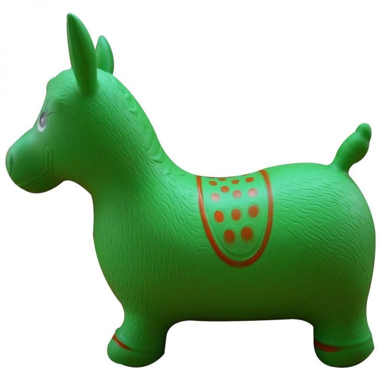 Green Horse Hopper Pump Included (Inflatable Jumping Horse Space Hopper ...