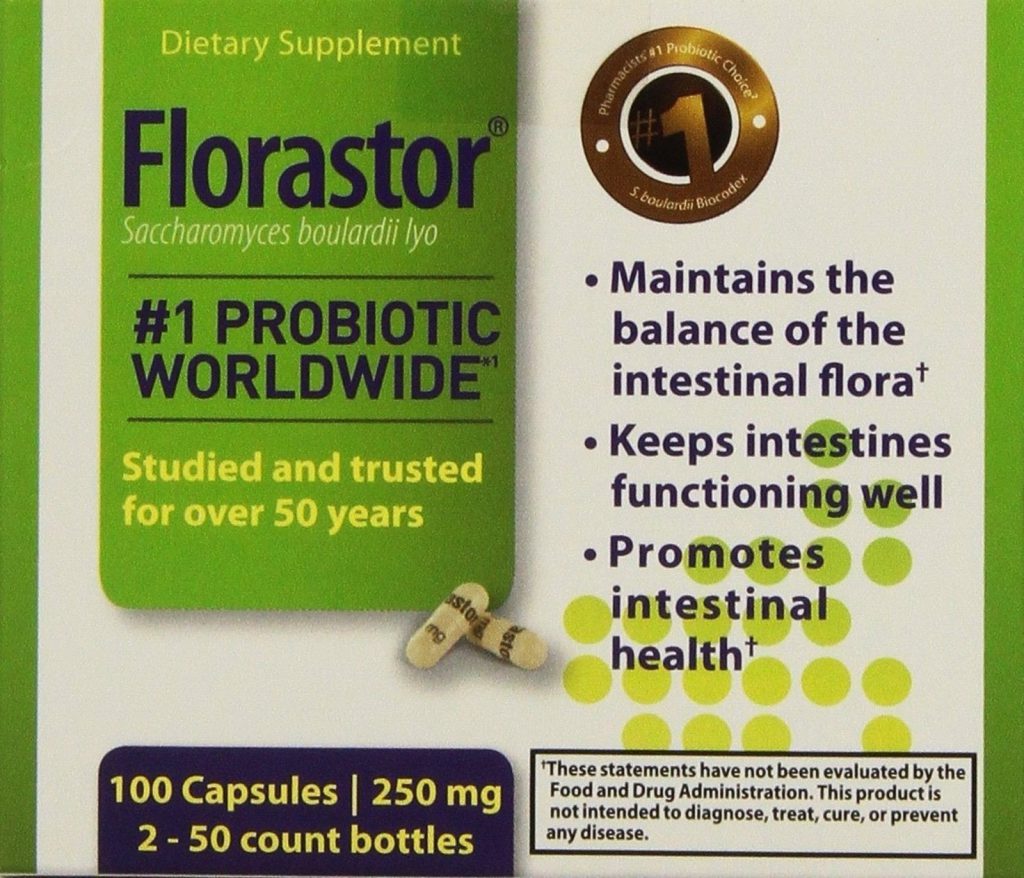Florastor Probiotic 100 Capsules/250 Mg 2 - 50 Count Bottles - Swiftsly