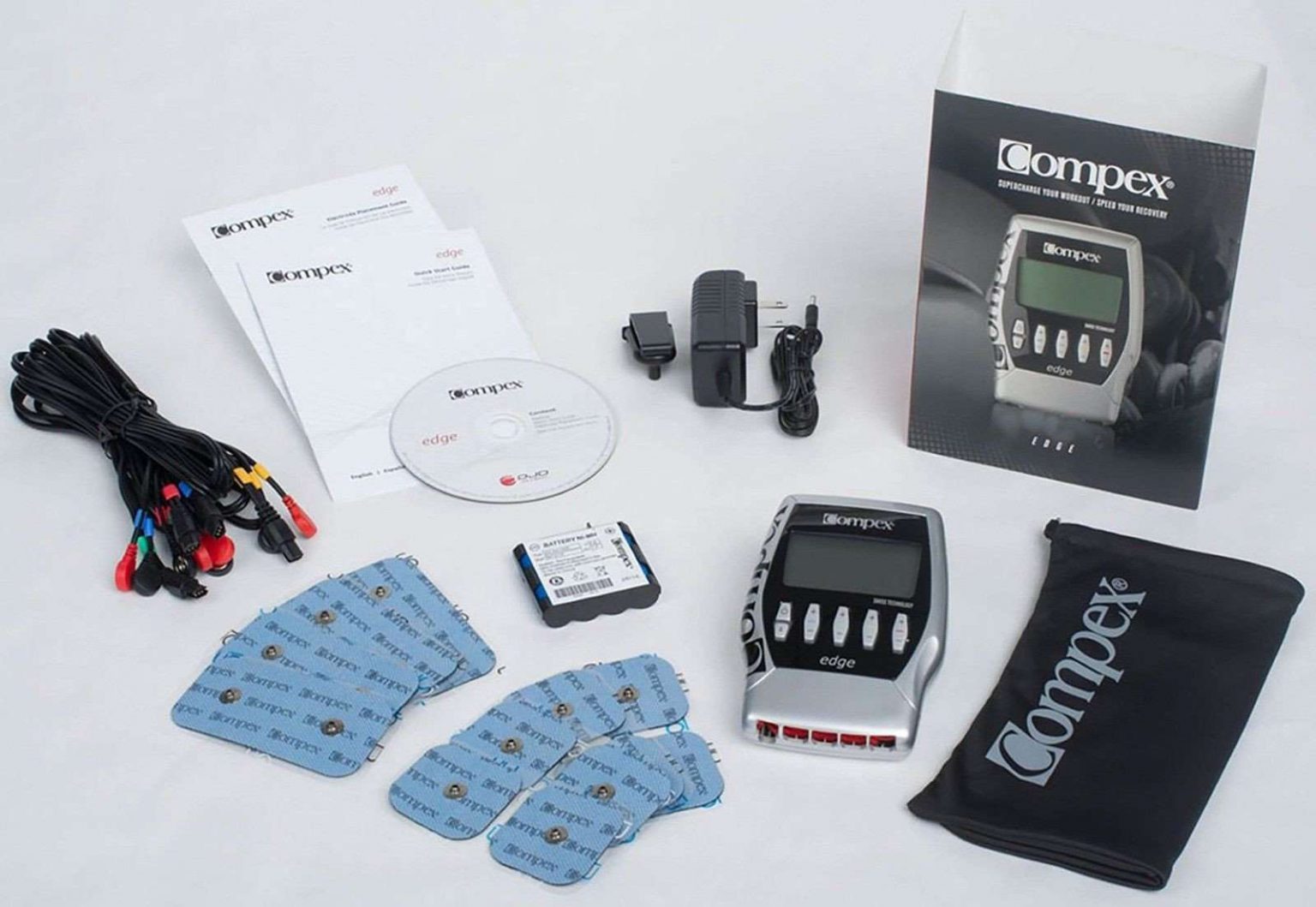 Compex Edge Electronic Muscle Stimulator Kit With Easy Snap Performance ...