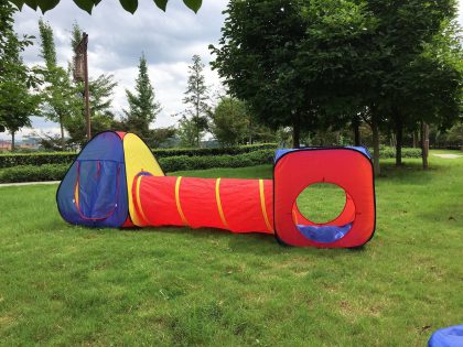 Kiddey 3Pc. Kids Play Tent Cubby-Tunnel-Teepee Pop-Up Children Play ...