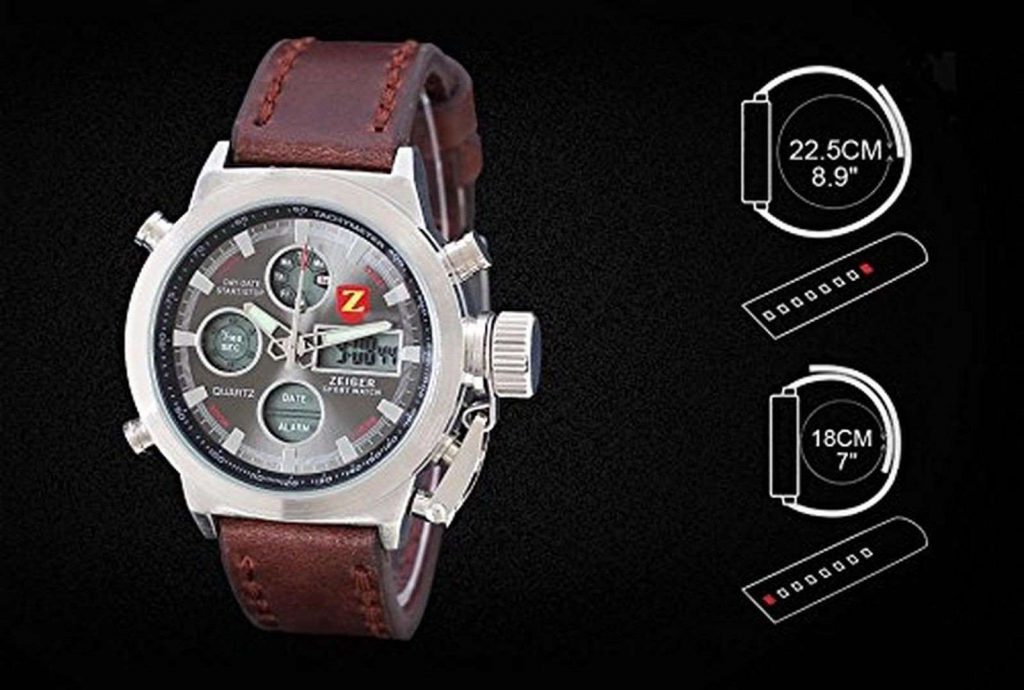 Zeiger Men's Unusual Vietnam Military Sport Wrist Watch Forces Marine ...