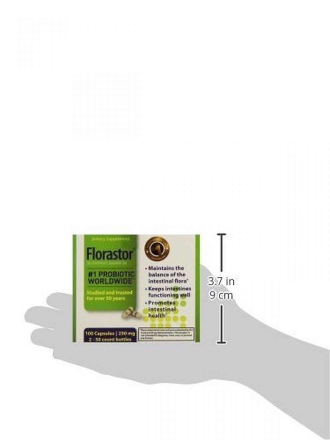 Florastor Probiotic 100 Capsules/250 Mg 2 - 50 Count Bottles - Swiftsly