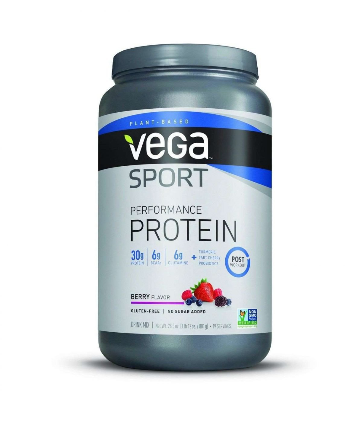 Vega Sport Performance Protein Powder Berry 28.3Oz Tub - Swiftsly