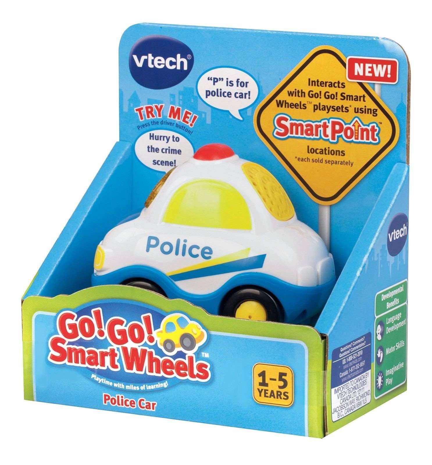 Vtech Go! Go! Smart Wheels Police Car - Swiftsly