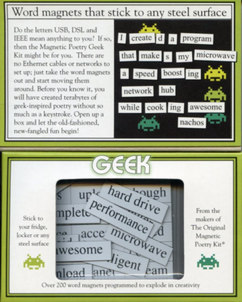 Magnetic Poetry - Geek Kit - Words For Refrigerator - Write Poems And ...