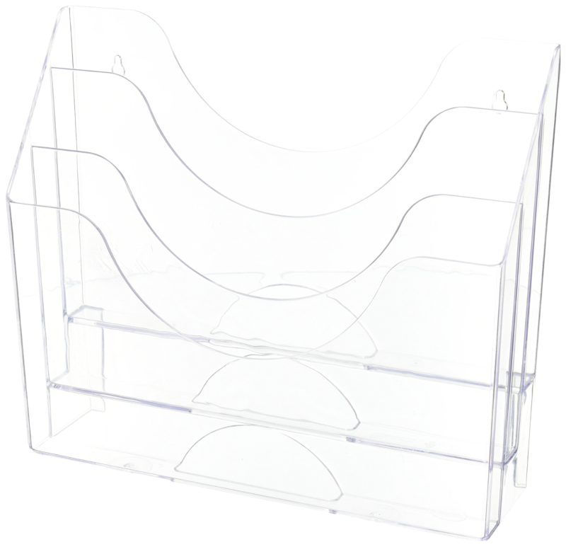 Rubbermaid 96050ROS Three-Pocket File Folder Organizer Plastic 13 X 3 1 ...