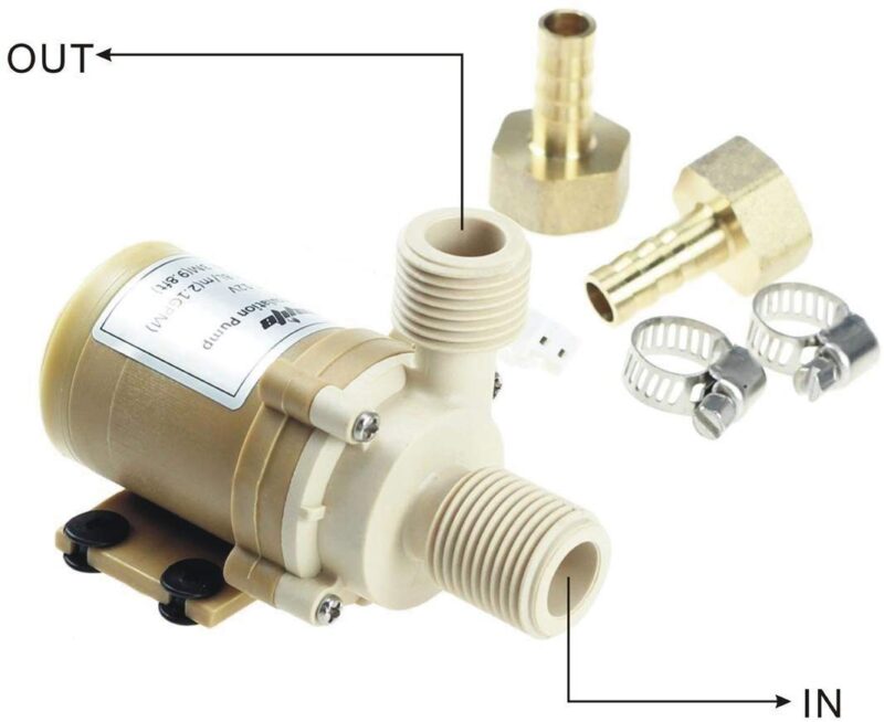 Bayite BYT-7A015 DC 12V Solar Hot Water Heater Circulation Pump With DC ...