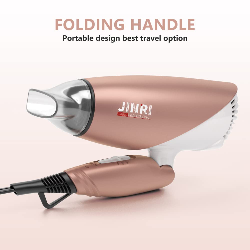 Foldable Travel Hair Dryer,Dual Voltage Blow Dryer & Foldable Handle ...