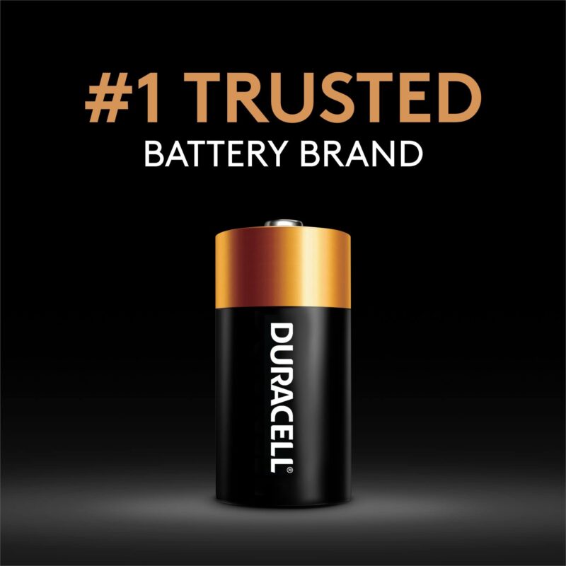 Duracell Coppertop D Batteries, 4 Count Pack, D Battery With Long ...