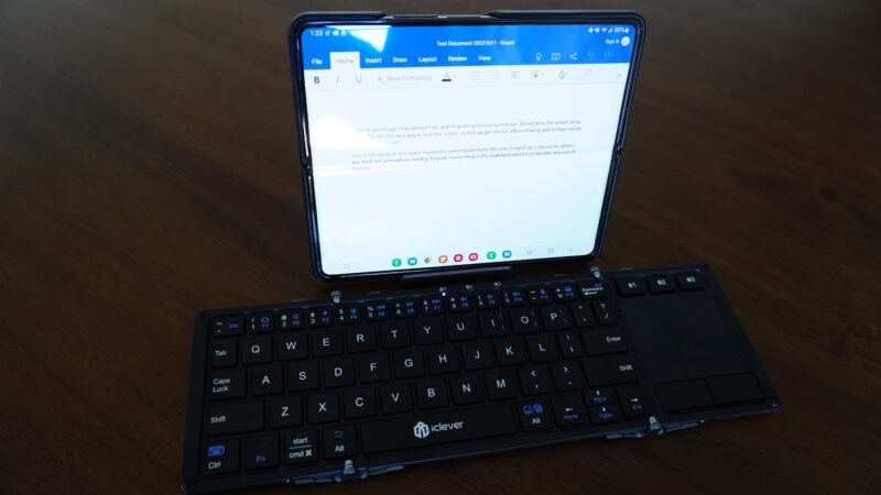 IClever Bluetooth Keyboard, BK08 Folding Keyboard With Sensitive ...