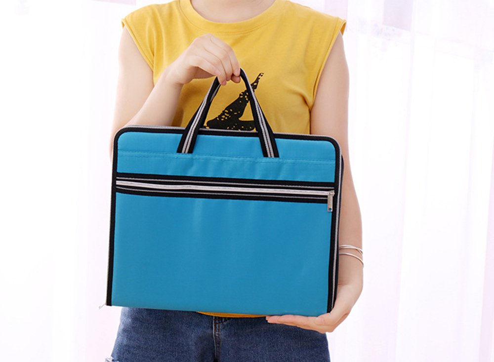 Portable 13 Pockets Expandable File Folders Canvas A4 Size Assorted ...