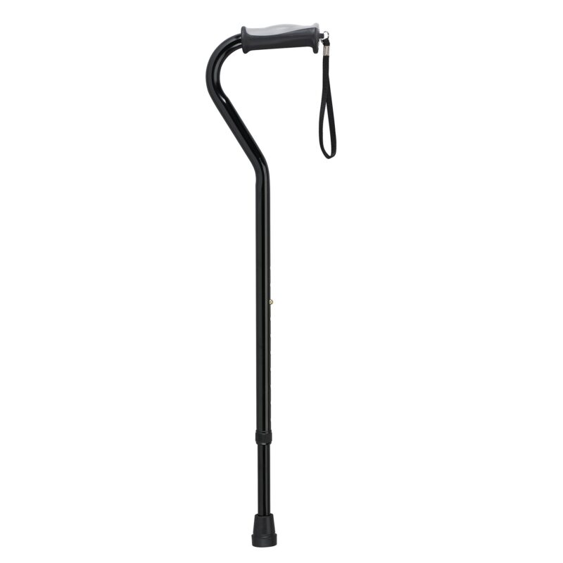 Drive Medical Adjustable Height Offset Handle Cane With Gel Hand Grip ...