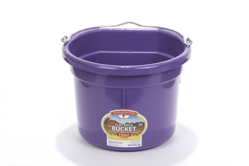 Little Giant® Flat Back Plastic Animal Feed Bucket | Animal Feed Bucket ...