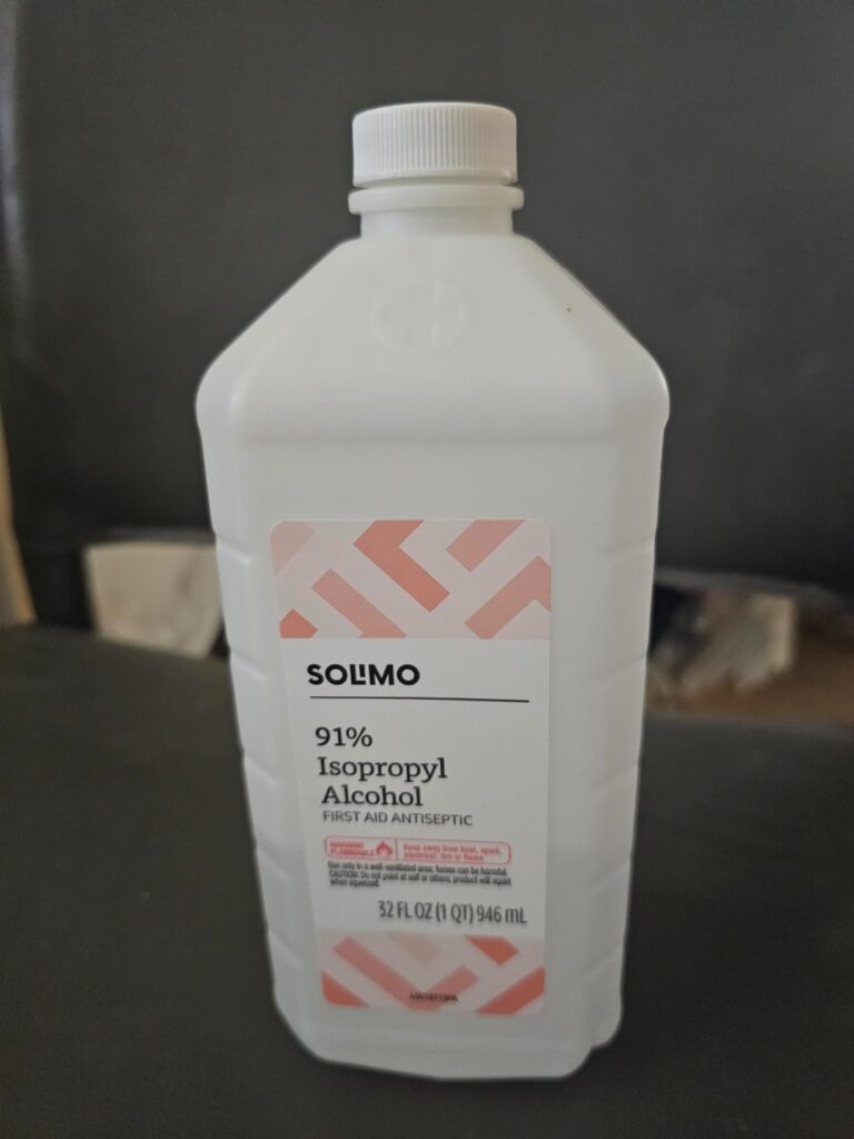 Amazon Basics 91% Isopropyl Alcohol First Aid Antiseptic, Unscented 32 ...