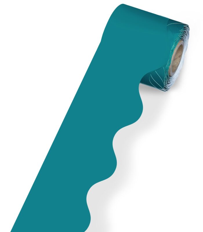 Carson Dellosa 36 Ft Scalloped Teal Bulletin Board Borders, Classroom ...
