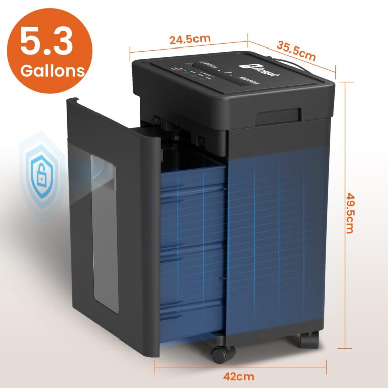 Frossvt Paper Shredder For Home Office Use, 12-Sheet Micro-Cut Paper ...