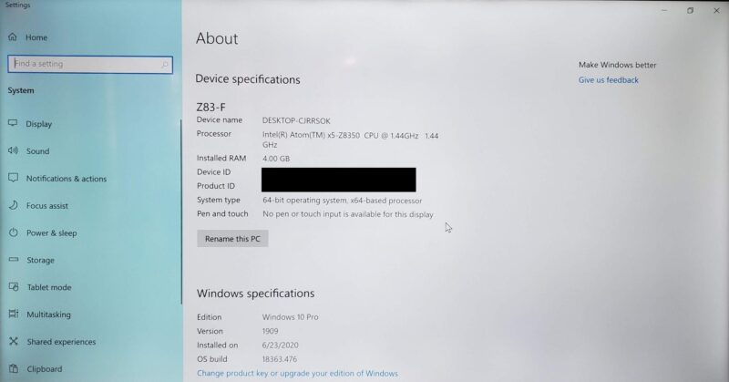 MINISFORUM N40 Mini PC Fanless Silent Desktop Computer 4GB RAM, 64GB ...