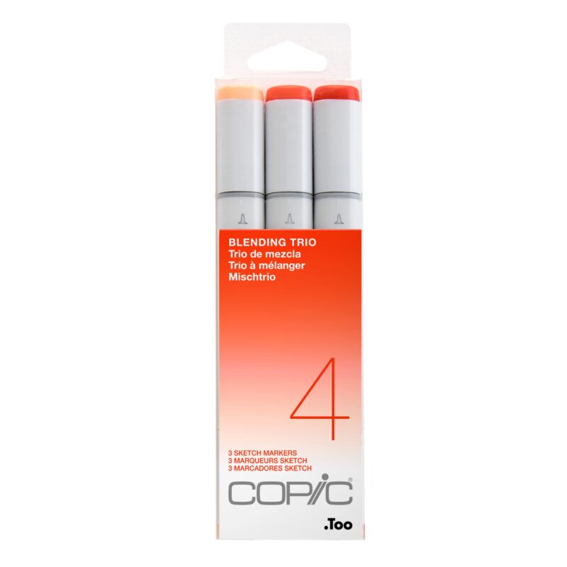 Copic Marker Sketch Blending Trio Markers, SBT 4, 3-Pack Trio 4 - Swiftsly