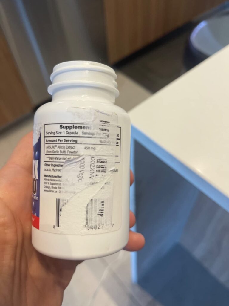 Allimax Pro 450mg 100 Vegicaps. Allicin Garlic Supplement To Support ...