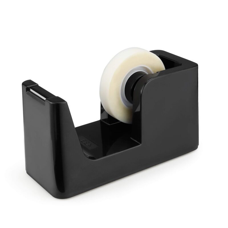 ABEL SimpleWork Desktop Tape Dispenser, Black, 1 In Core, Non-Skid ...