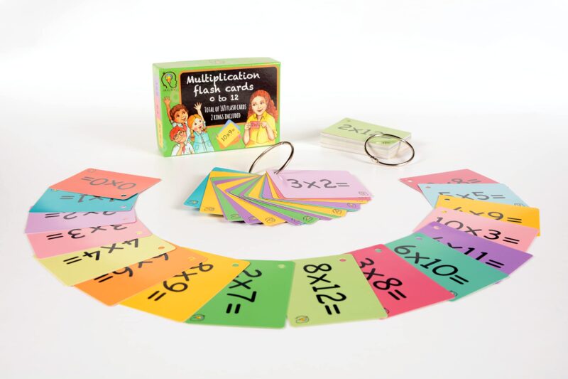 Multiplication Flash Cards, One Set Of 0-12 Times Tables Cards, 169 ...
