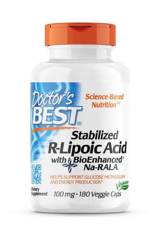 Doctor's Best Stabilized R-Lipoic Acid With BioEnhanced Na-RALA, Helps ...