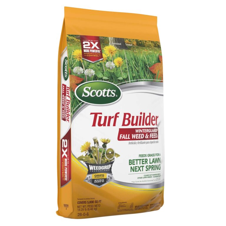 Scotts Turf Builder WinterGuard Fall Weed & Feed3, Weed Killer Plus ...