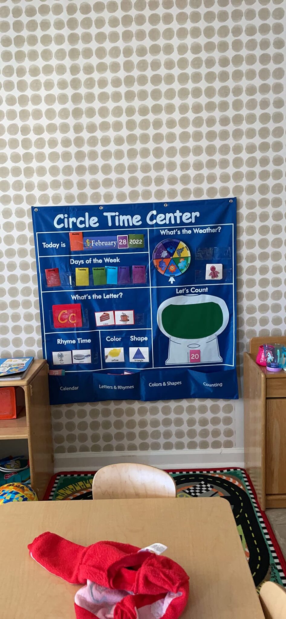 Circle Learning Time Center Pocket Chart Calendar Set, Educational ...