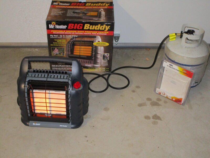 Mr. Heater F274830 MH18BRV Big Buddy Grey Indoor-Safe Portable RV ...