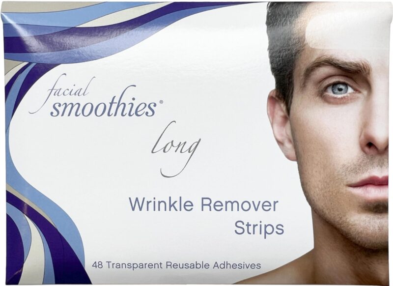 Facial Smoothies LONG Wrinkle Remover Strips, 48 Forehead Anti Wrinkle ...