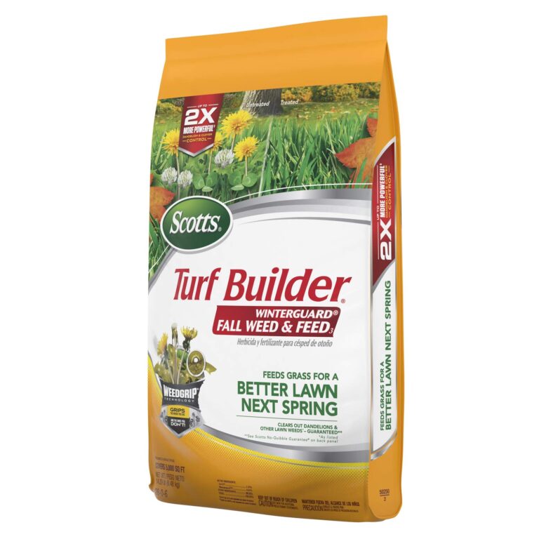 Scotts Turf Builder WinterGuard Fall Weed & Feed3, Weed Killer Plus ...
