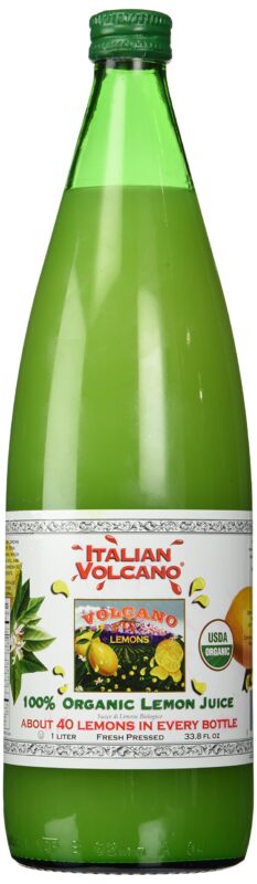 Volcano Bursts Organic Italian Lemon Juice, 33.8 Oz - Swiftsly