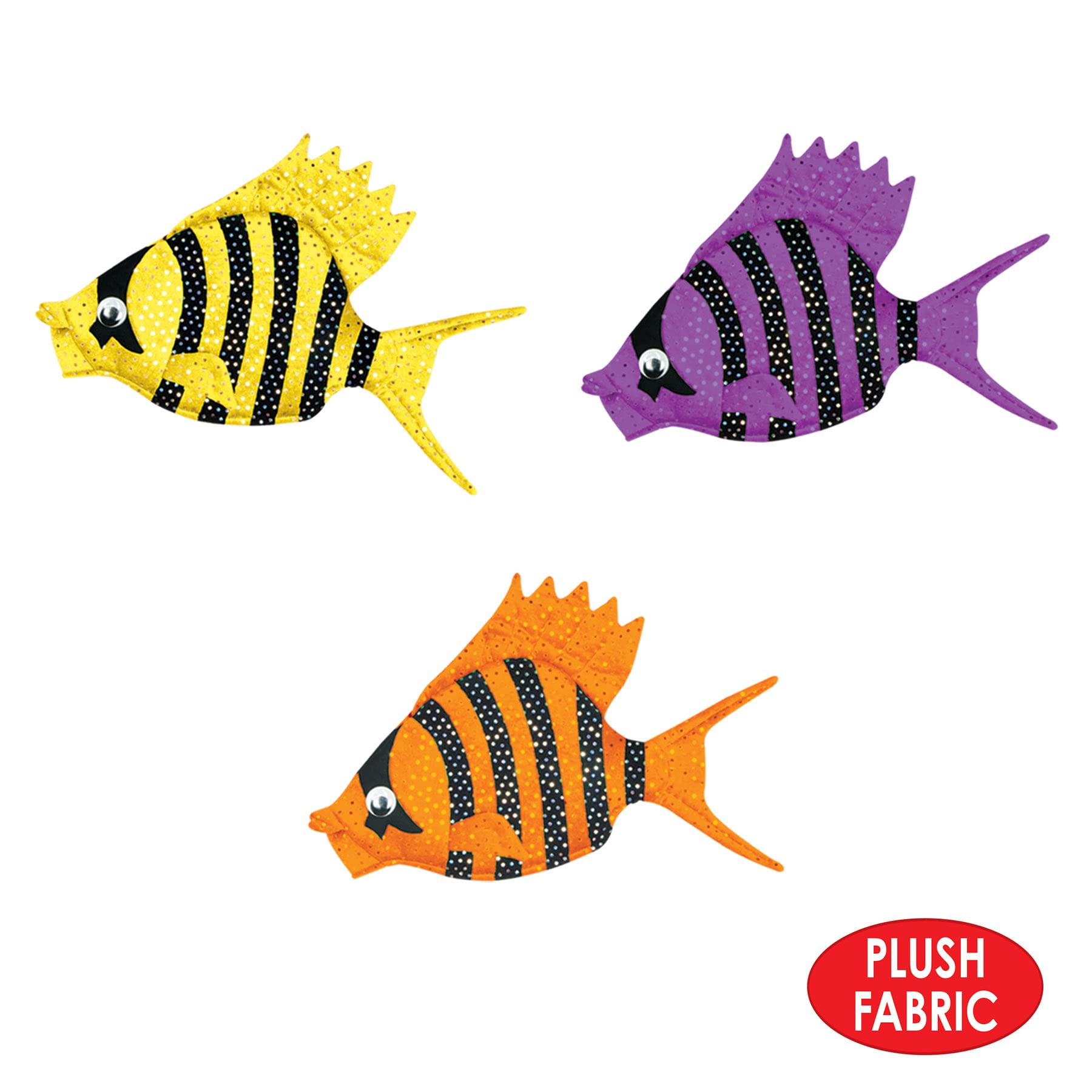 Beistle Plush Luau Fish Hat – One Size Fits Most, Assorted Colors ...