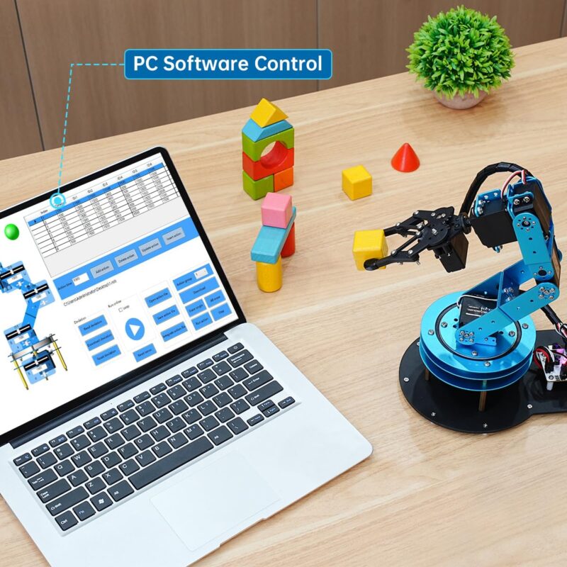 LewanSoul Robotic Arm Kit 6DOF Programming Robot Arm With Handle PC ...