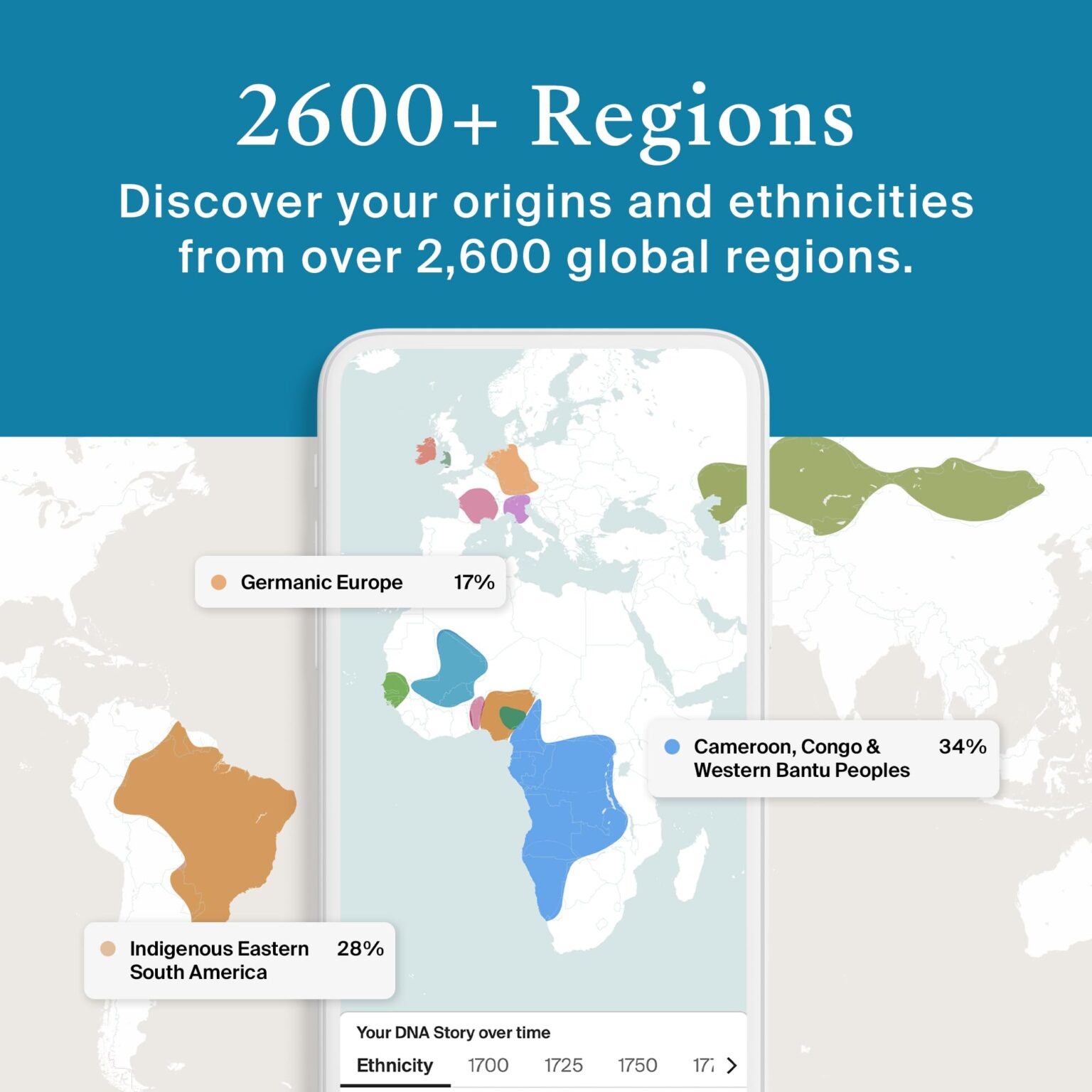 AncestryDNA Genetic Test Kit: Personalized Genetic Results, DNA ...