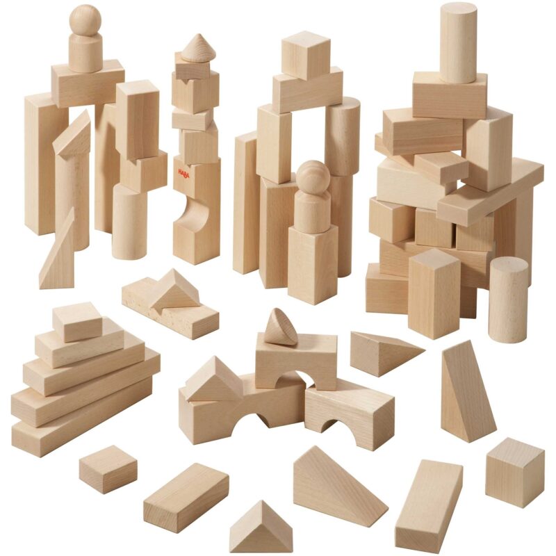 HABA Basic Building Blocks 60 Piece Large Starter Set (Made In Germany ...