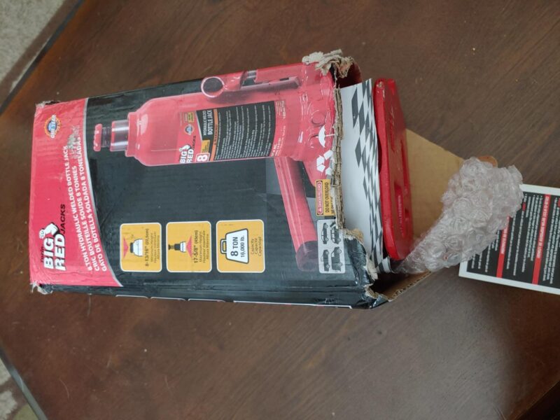 BIG RED T90803B Torin Hydraulic Welded Bottle Jack, 8 Ton (16,000 Lb ...
