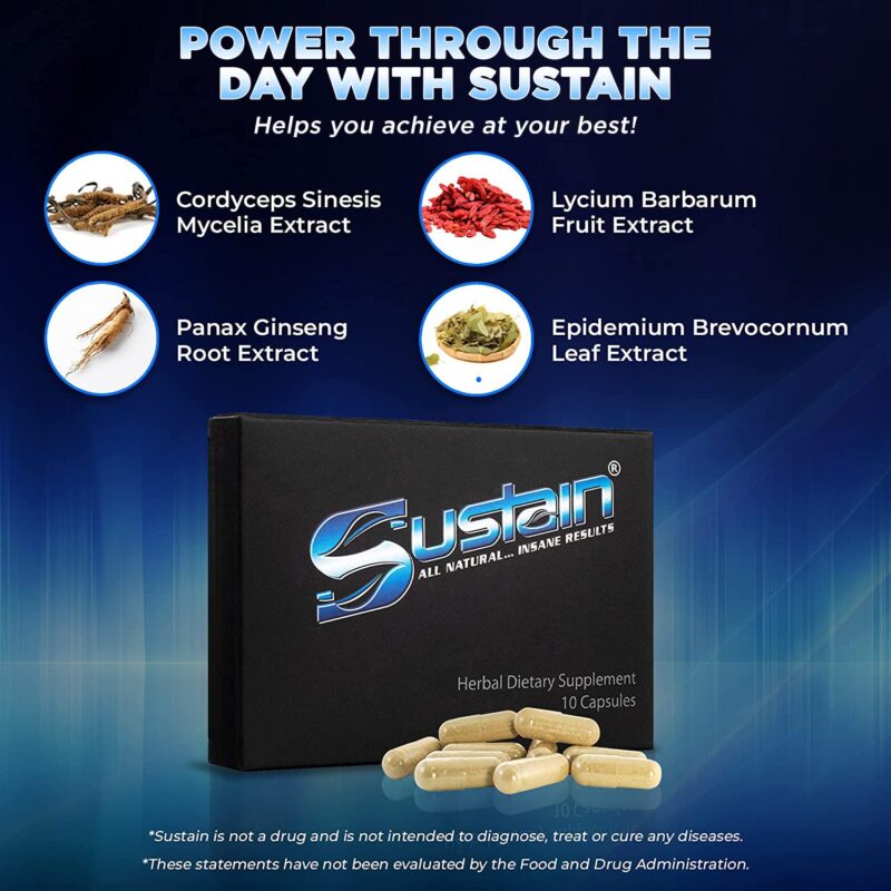Sustain Male Supplement - All Natural Stamina Support - Revitalize ...