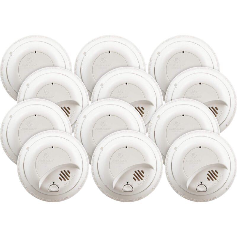 First Alert 9120B Smoke Detector, Hardwired Alarm With Battery Backup ...