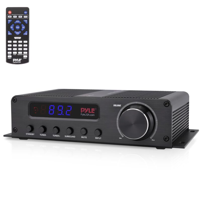 Pyle 100W 5 Channel Audio Amplifier - Wireless Bluetooth Home Theater ...