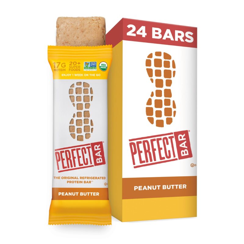 Perfect Bar Original Refrigerated Protein Bar, Peanut Butter, 2.5 Ounce ...