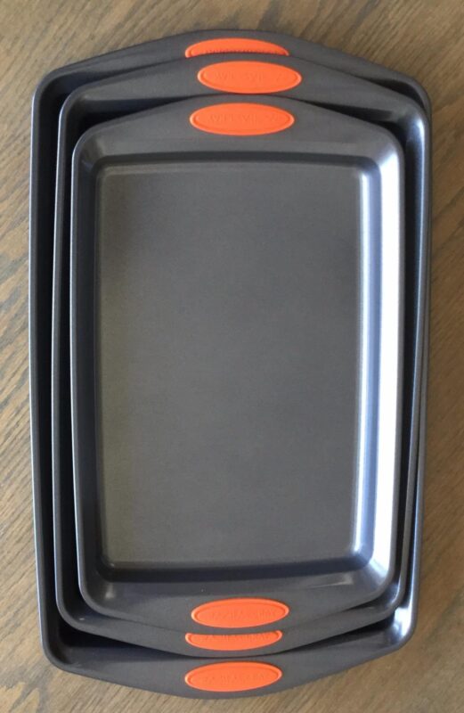 Rachael Ray Nonstick Bakeware Set With Grips, Nonstick Cookie Sheets ...