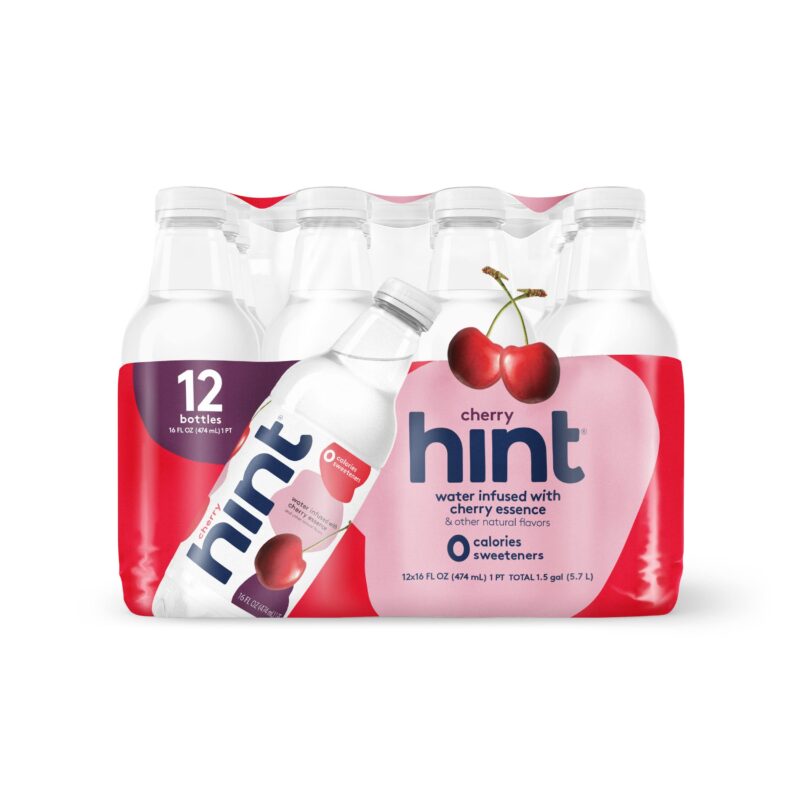 Hint Water Cherry, Pure Water Infused With Cherry, Zero Sugar, Zero ...