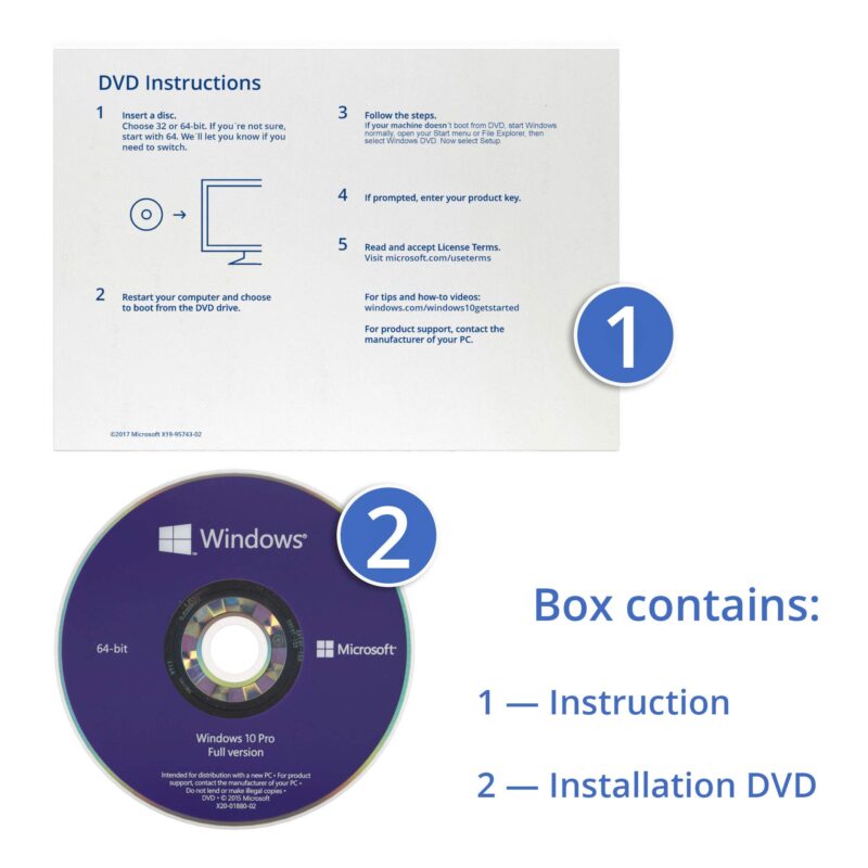 Microsoft Windows 10 Pro DVD-ROM [Old Version] - Swiftsly