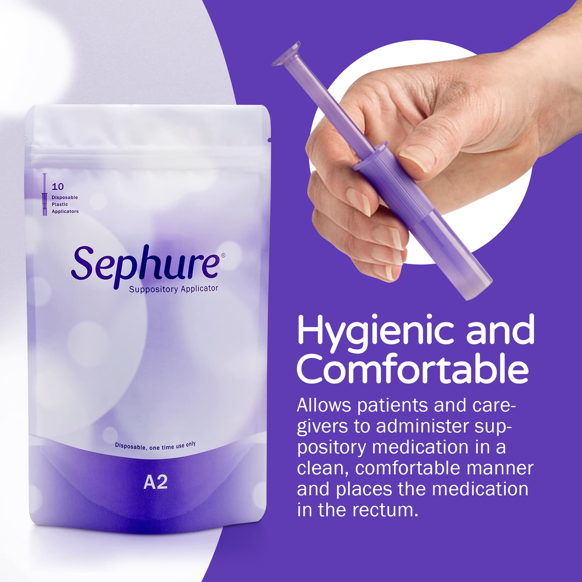 Sephure Easy-to-Use Suppository Applicator For Women And Men ...